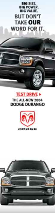 2004 Dodge Durango Banner Ad - Play Online on Flash Museum 🕹️