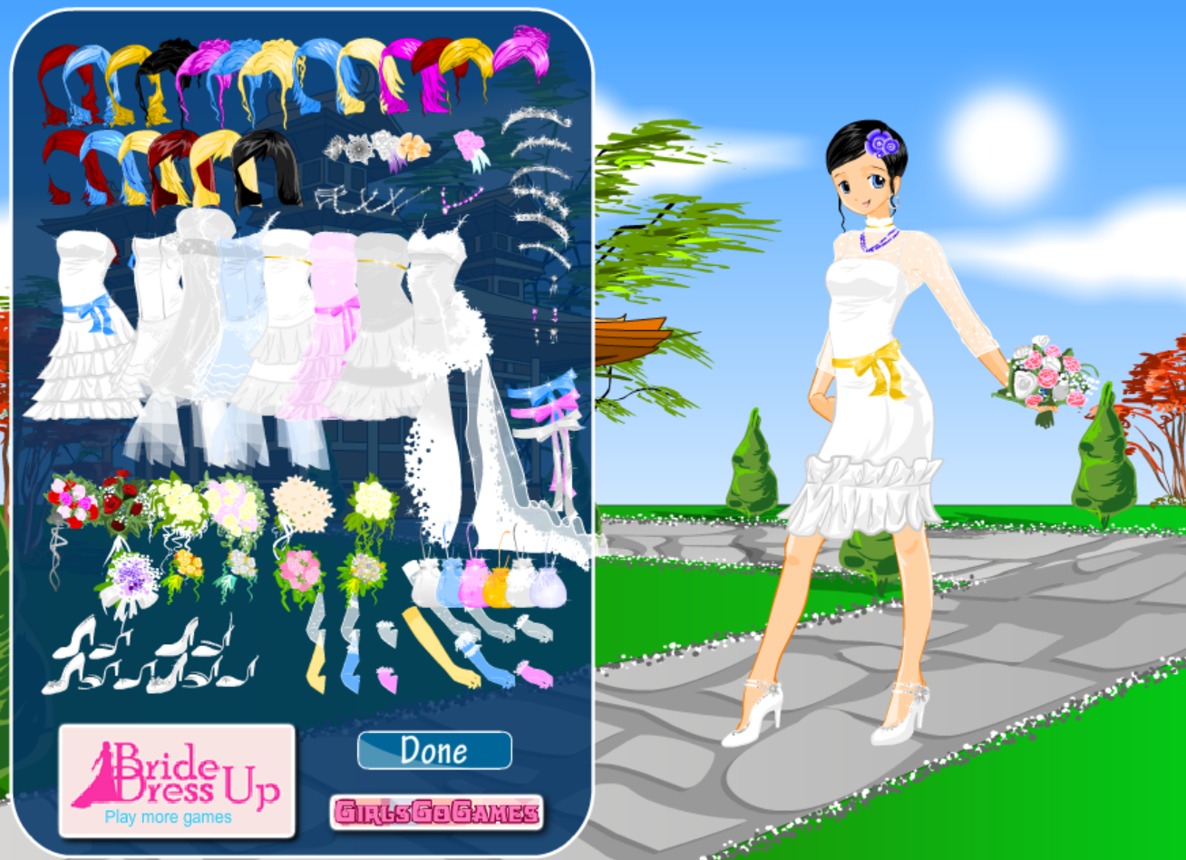 Anime Bride Dress Up - Play Online on Flash Museum 🕹️