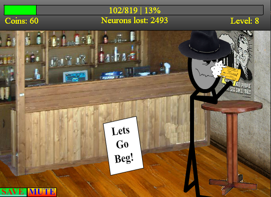 Anti-Idle: Hobo Hero - Play Online on Flash Museum 🕹️