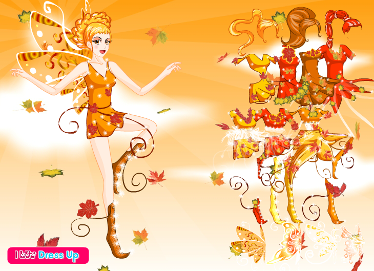 Autumn Fairy Dress Up - Play Online on Flash Museum 🕹️