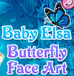 Baby Elsa Butterfly Face Art - Play Online on Flash Museum 🕹️