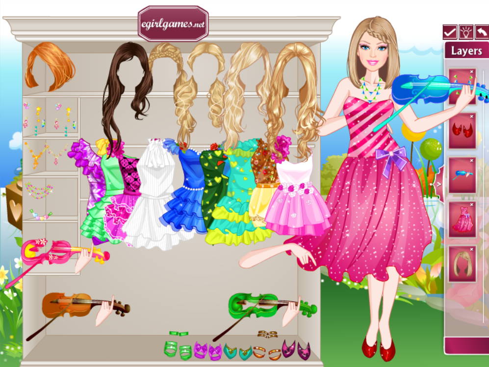 Barbie Violin Player Dress Up - Play Online on Flash Museum 🕹️