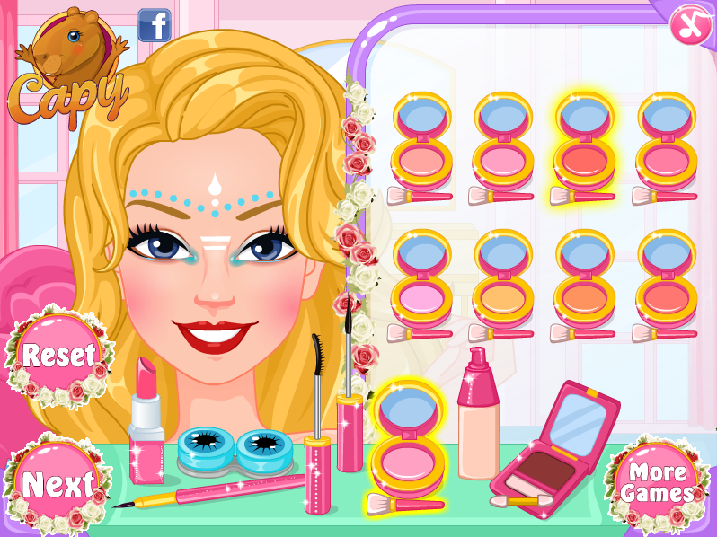 Barbie's Festival Make-Up - Play Online on Flash Museum 🕹️