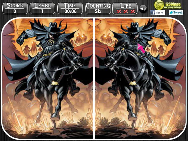 Batman - Spot the Difference - Play Online on Flash Museum 🕹️
