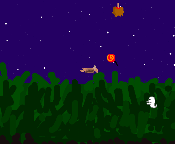 Billy the Bat's Halloween Candy Run - Play Online on Flash Museum 🕹️