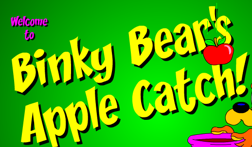 Binky Bear's Apple Catch - Play Online on Flash Museum 🕹️