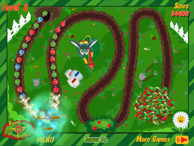 Bunny vs Beetles - Play Online on Flash Museum 🕹️