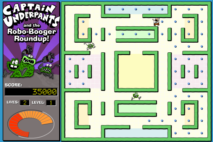 Captain Underpants And The Robo-Booger Round Up! - Play Online on Flash ...