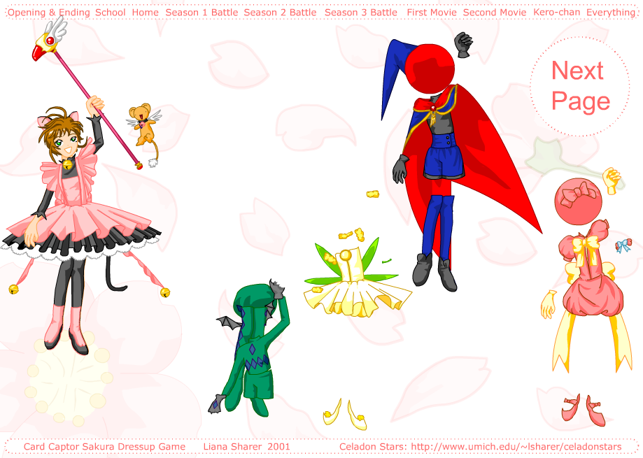 Card Captor Sakura Dressup Game - Play Online on Flash Museum 🕹️