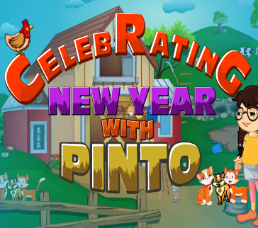 Celebrating New Year With Pinto - Play Online on Flash Museum 🕹️
