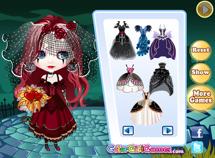 Chic Gothic Bride - Play Online on Flash Museum 🕹️