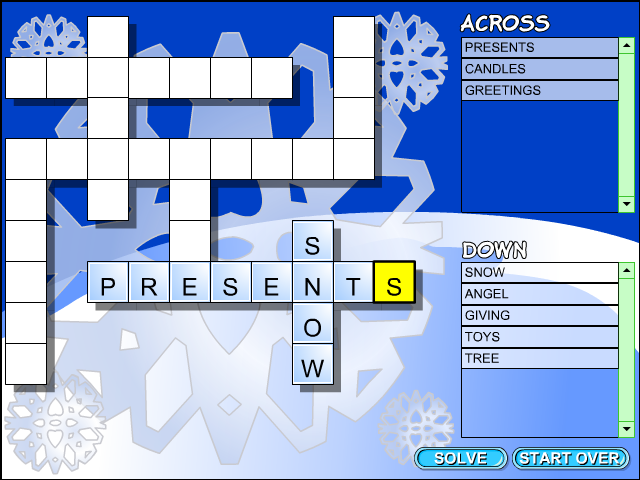 Christmas Crossword - Play Online on Flash Museum 🕹️