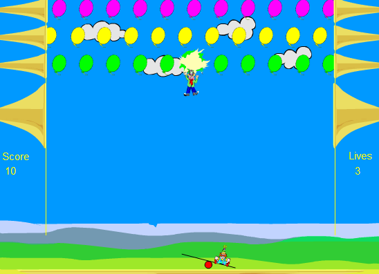 Circus Balloons - Play Online on Flash Museum 🕹️