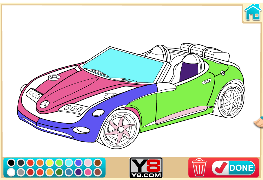 Coloring 16 Cars - Play Online on Flash Museum 🕹️