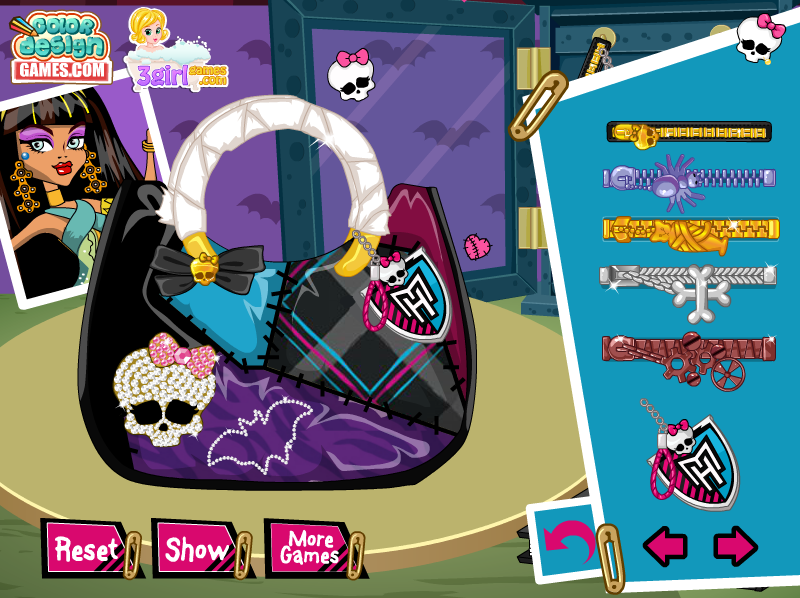 Design Monster High Handbag - Play Online on Flash Museum 🕹️
