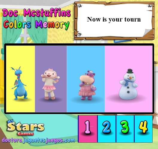 Doc McStuffins Colors Memory - Play Online on Flash Museum 🕹️