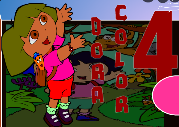 Dora Color 4 - Play Online on Flash Museum 🕹️