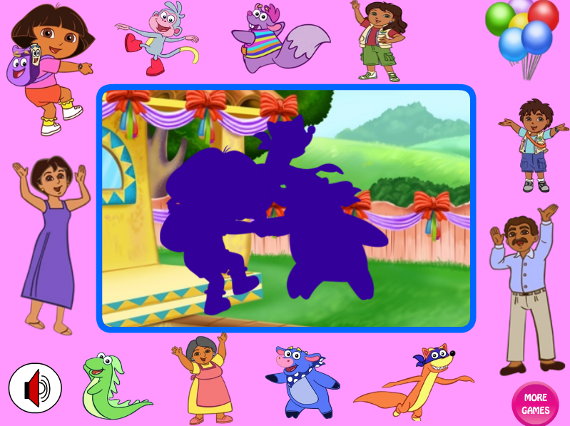 Dora Shadow Puzzle - Play Online on Flash Museum 🕹️
