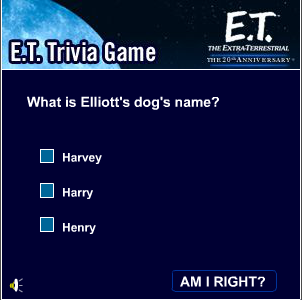 E.T. Trivia Game - Play Online on Flash Museum 🕹️