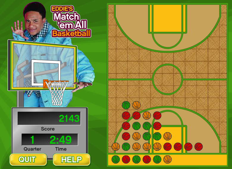 Eddie's Match 'em All Basketball - Play Online on Flash Museum 🕹️