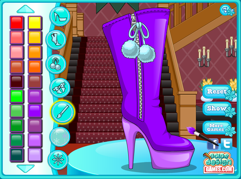 Elsa Shoes Design - Play Online on Flash Museum 🕹️