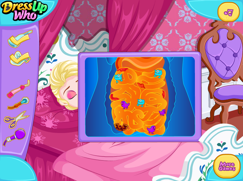 Elsa's Stomach Virus - Play Online on Flash Museum 🕹️