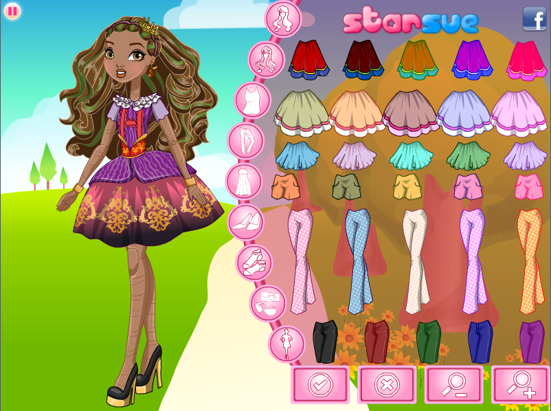 Ever After High Cedar Wood Dress Up - Play Online on Flash Museum 🕹️