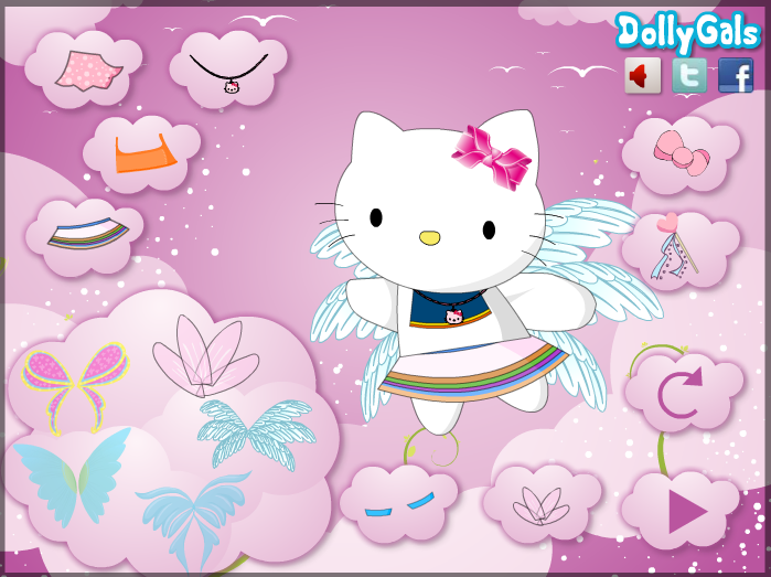 Fairy Hello Kitty Dressup - Play Online on Flash Museum 🕹️