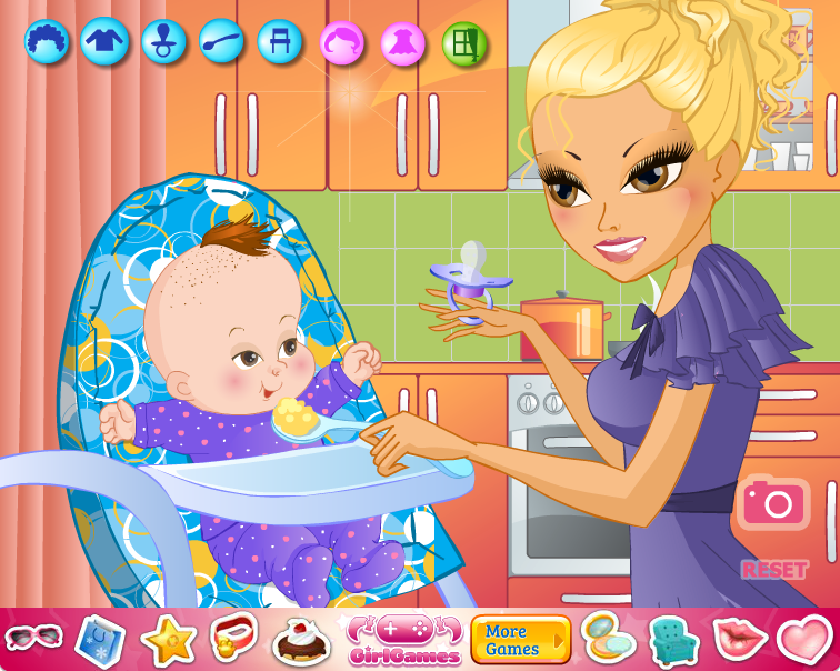 Feeding the Baby - Play Online on Flash Museum 🕹️