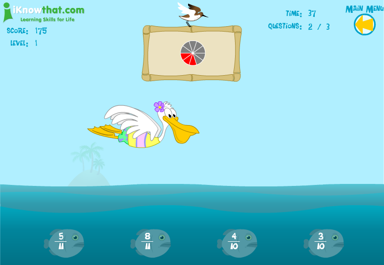 Fishy Fractions - Play Online on Flash Museum 🕹️