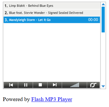 Flash MP3 Player - Play Online on Flash Museum 🕹️