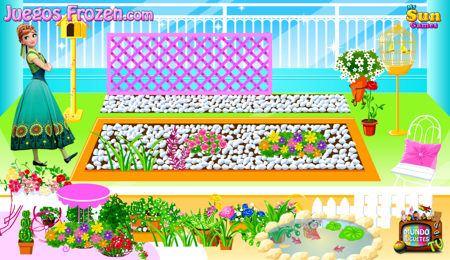 Frozen Garden Decor - Play Online on Flash Museum 🕹️