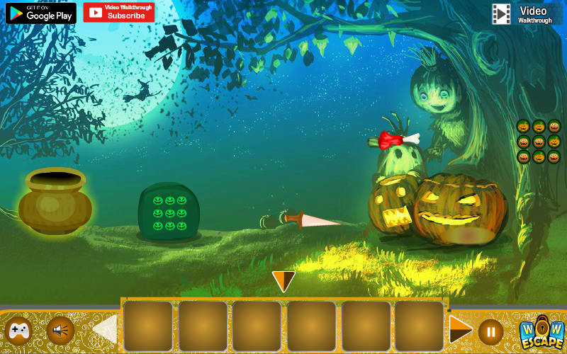 Halloween Pumpkin Girl Escape - Play Online on Flash Museum 🕹️