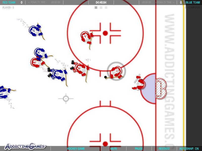 Hockey Game - Play Online on Flash Museum 🕹️