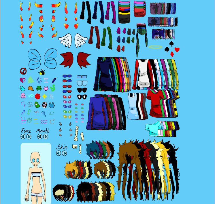 Homestuck Dress up game OC version - Play Online on Flash Museum 🕹️