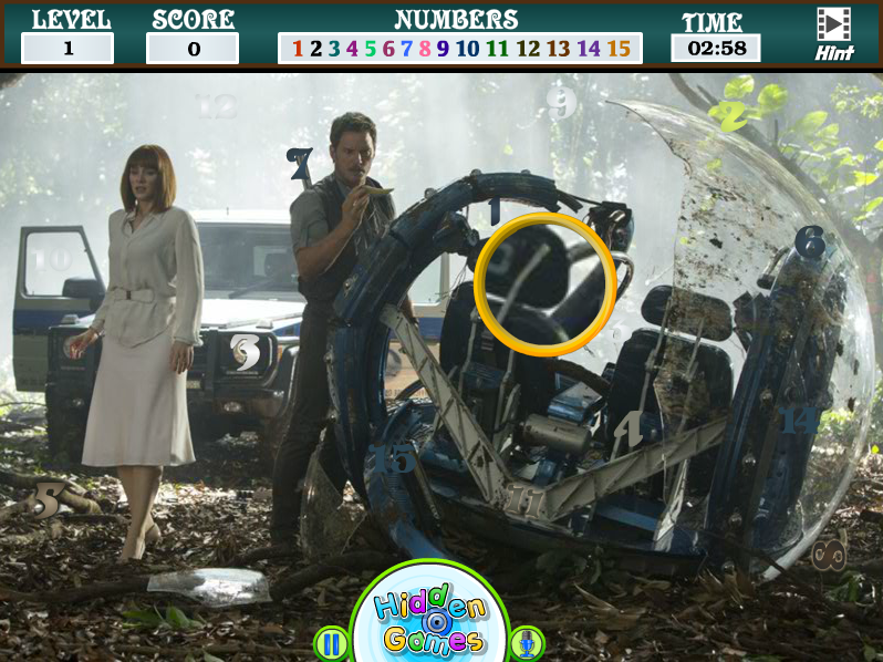 Jurassic World - Hidden Numbers - Play Online on Flash Museum 🕹️