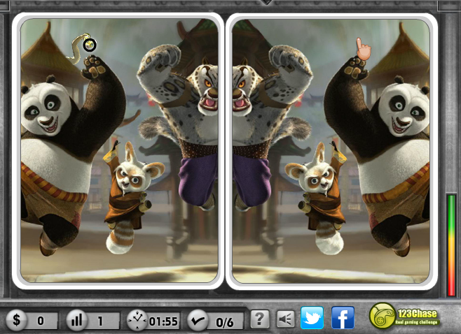 Kung Fu Panda - Spot the Difference - Play Online on Flash Museum 🕹️