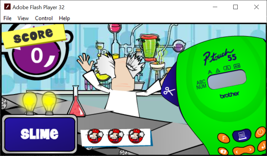 Lab Lablelling Lunacy - Play Online on Flash Museum 🕹️
