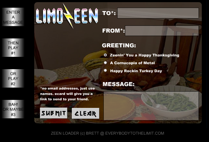 Limozeen Thanksgiving E-Cards - Play Online on Flash Museum 🕹️
