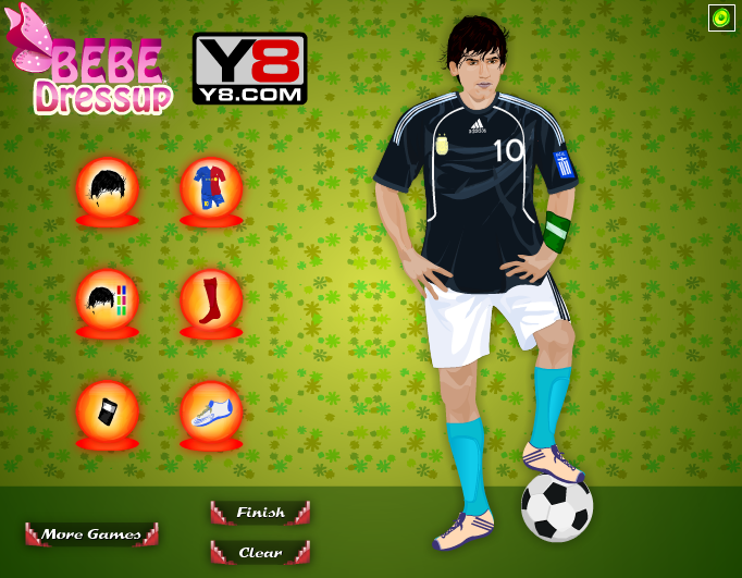 Lionel Messi Dressup - Play Online on Flash Museum 🕹️