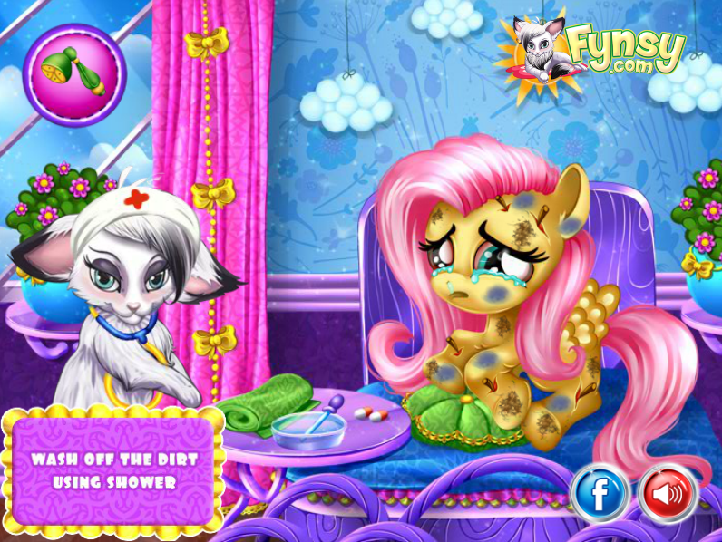 Little Fluttershy at The Hospital - Play Online on Flash Museum 🕹️