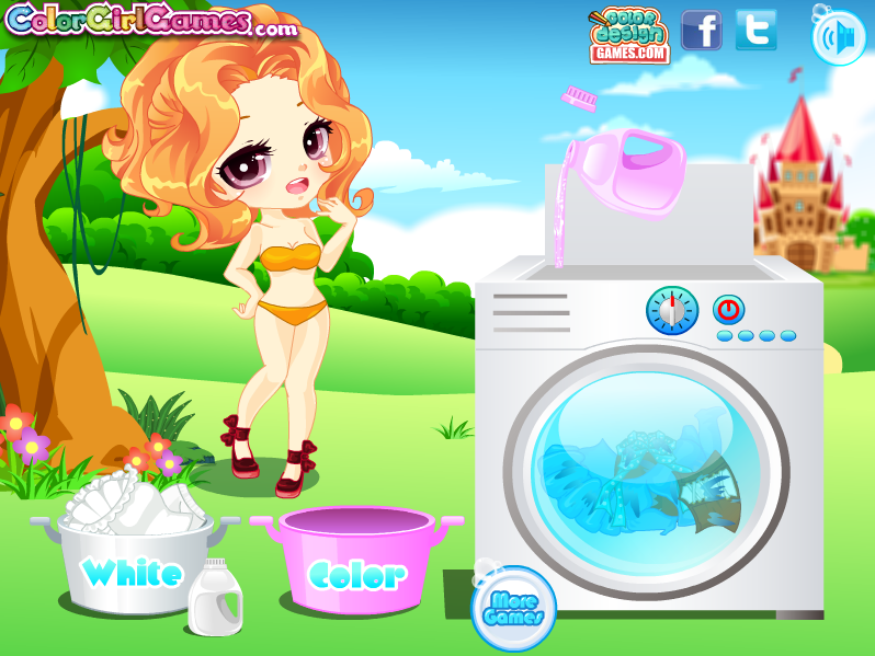 Little Princess Laundry - Play Online on Flash Museum 🕹️