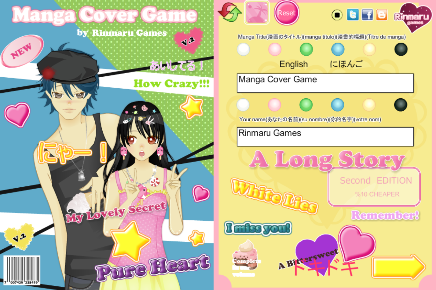 Manga Cover Creator V.2 - Play Online on Flash Museum 🕹️