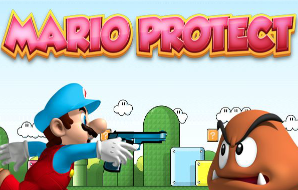 Mario Protect - Play Online on Flash Museum 🕹️