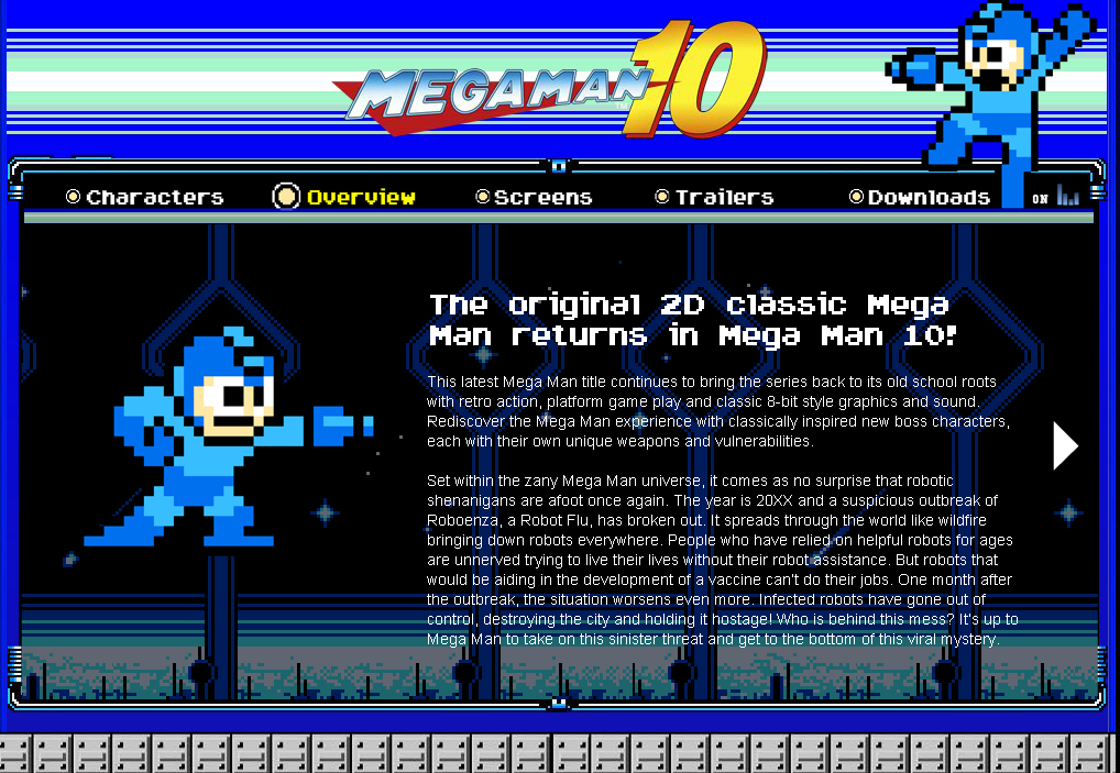 Mega Man 10 Microsite - Play Online on Flash Museum 🕹️