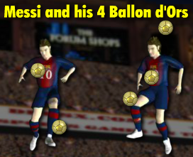 Messi and his 4 Ballon d'Ors - Play Online on Flash Museum 🕹️
