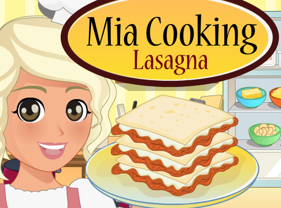 Mia Cooking Lasagna - Play Online on Flash Museum 🕹️