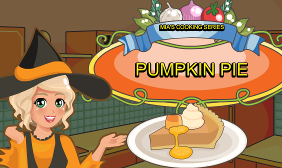 Mia Cooking Pumpkin Pie - Play Online on Flash Museum 🕹️
