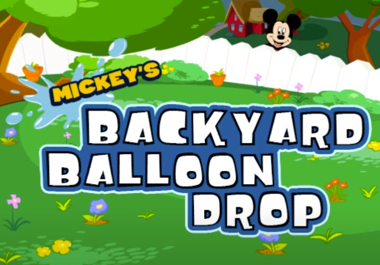 Mickey's Backyard Balloon Drop - Play Online on Flash Museum 🕹️
