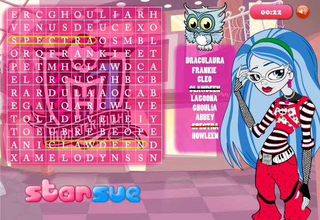 Monster High: Ghoul Search - Play Online on Flash Museum 🕹️